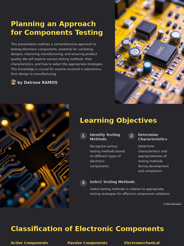 Essentials of Electronic Testing Methods | PDF | Electronic Component ...