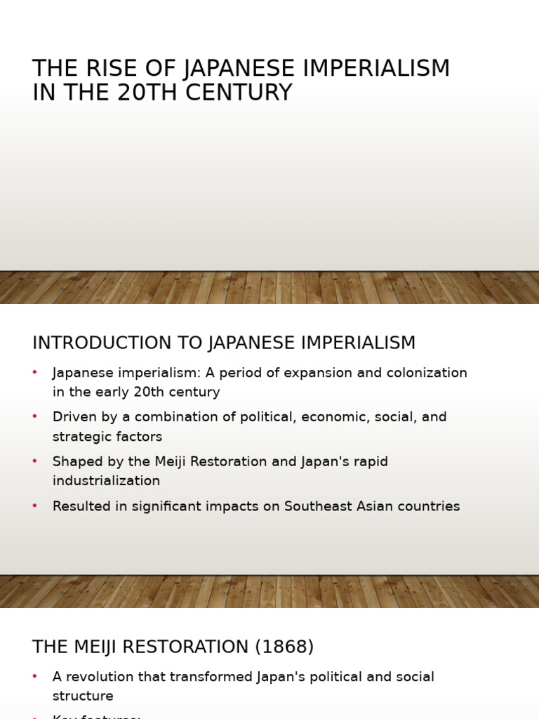 Japanese Imperialism in Southeast Asia | PDF | Empire Of Japan ...