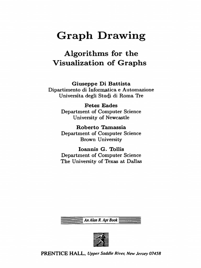 Graph Drawing Algorithms For The Visualization of Graphs (Ioannis G. Tollis, Giuseppe Di ...