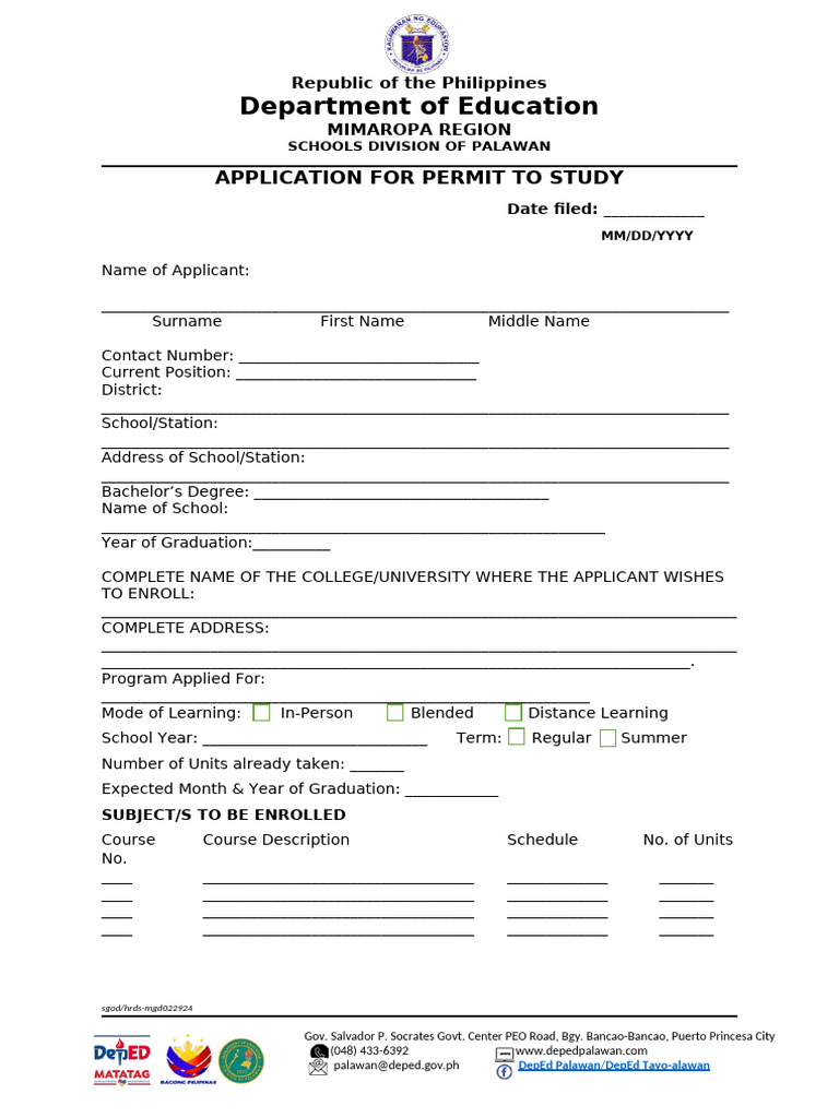 Study Permit Application Form | PDF | Justice | Crime & Violence