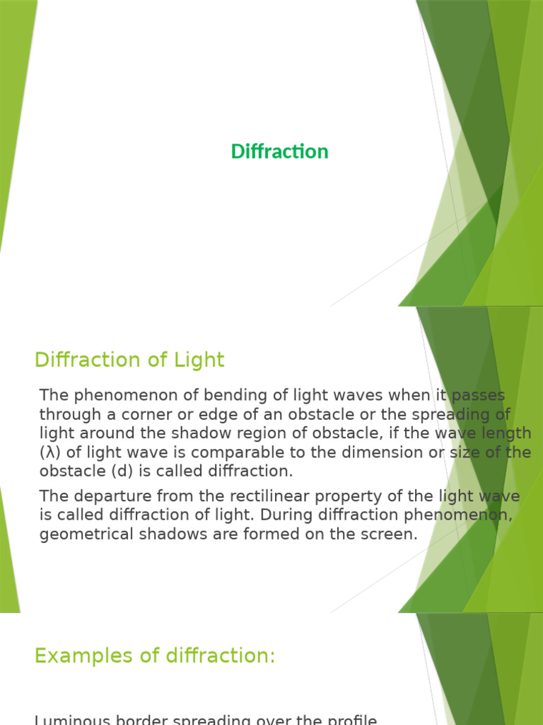 Understanding Light Diffraction | PDF | Diffraction | Angular Resolution