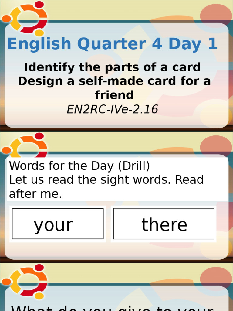 Grade 2 PPT - English - Q4 - W7 | PDF