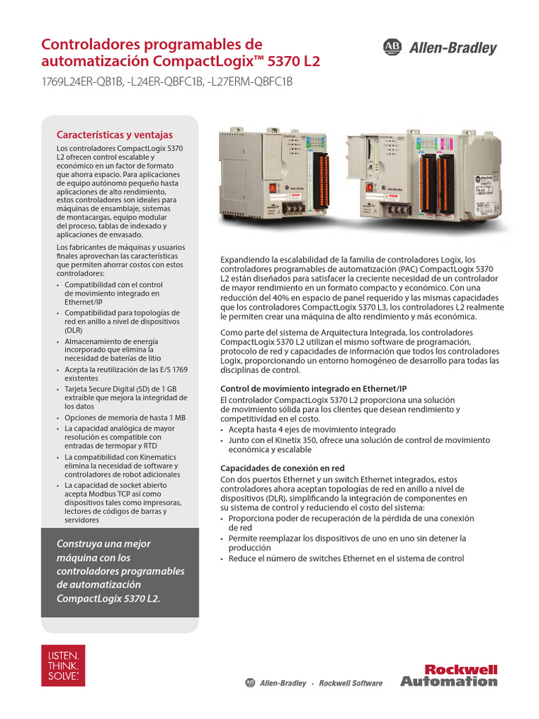 CompactLogix 5370 L2 | PDF | Red de computadoras | Informática