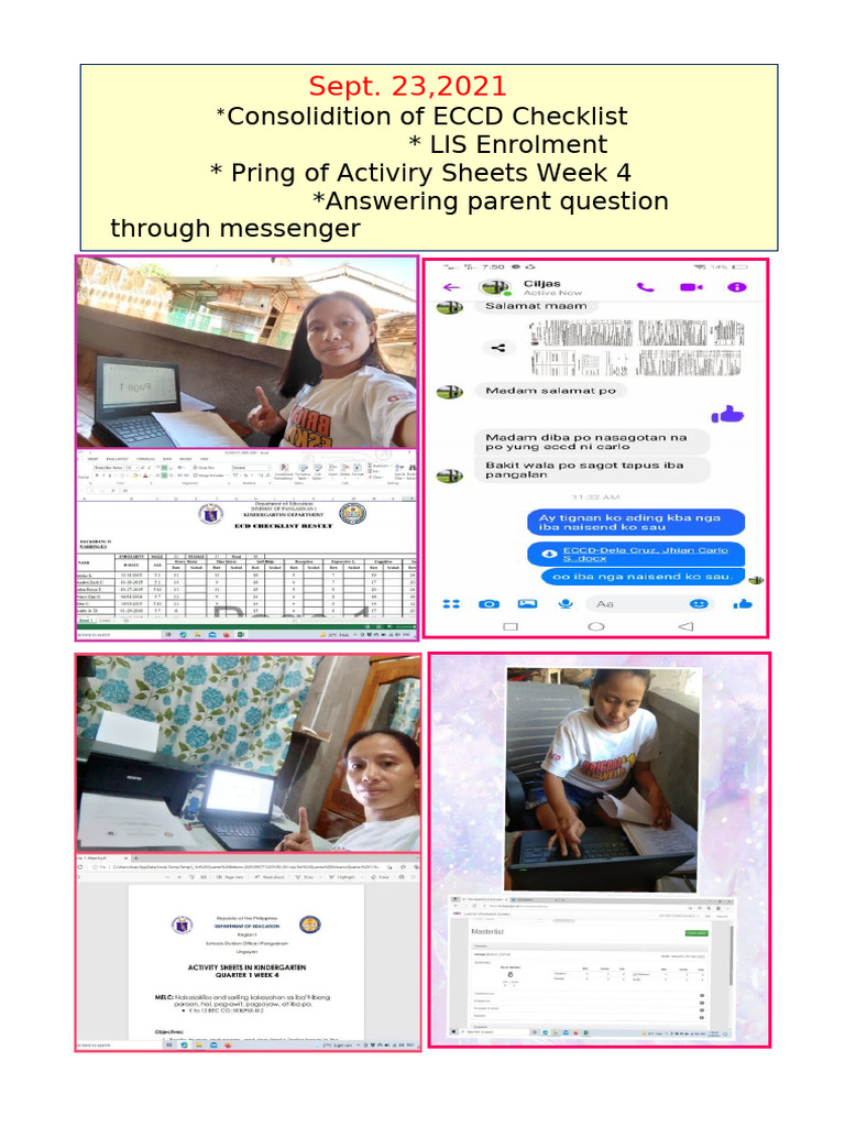 ECCD Checklist and LIS Enrolment Guide | PDF