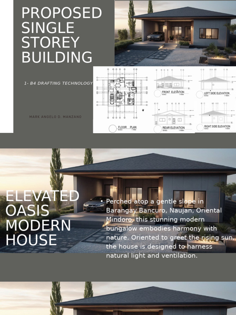 Modern Bungalow Design Proposal | PDF