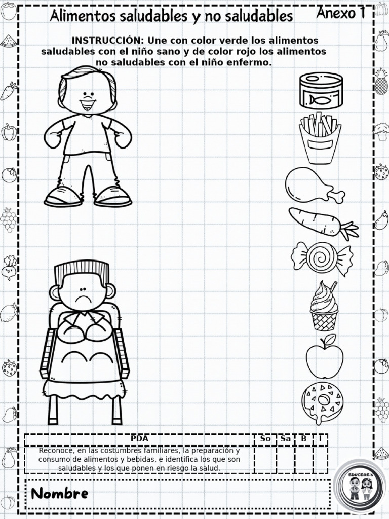 Anexos Alimentación Saludable | PDF | Alimentos