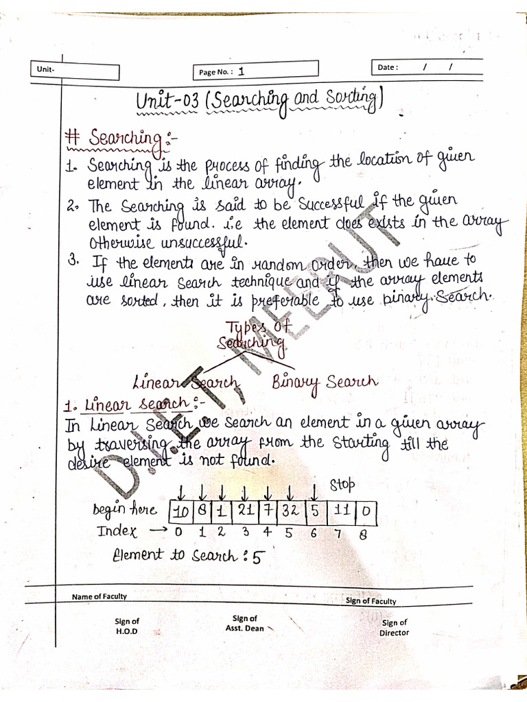 Searching and Sorting | PDF