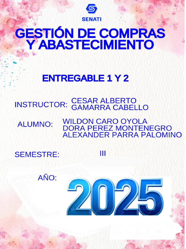 Entregable 1 Gestion de Compras y Abastecimiento -3 | PDF | Logística | Calidad (comercial)
