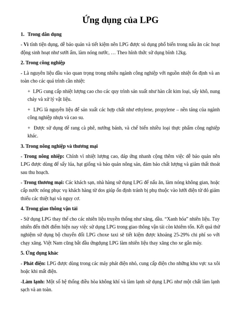 NG D NG C A LPG | PDF