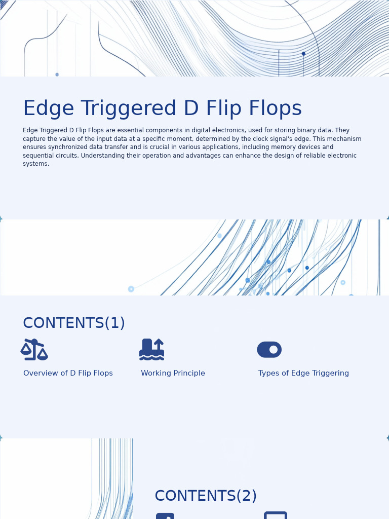 Edge-Triggered D Flip Flops Explained | PDF | Digital Electronics ...