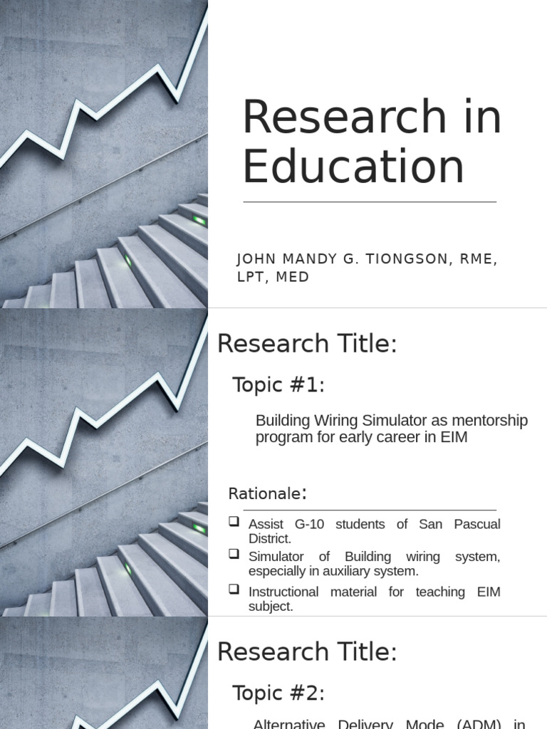 Innovative Educational Research Topics | PDF