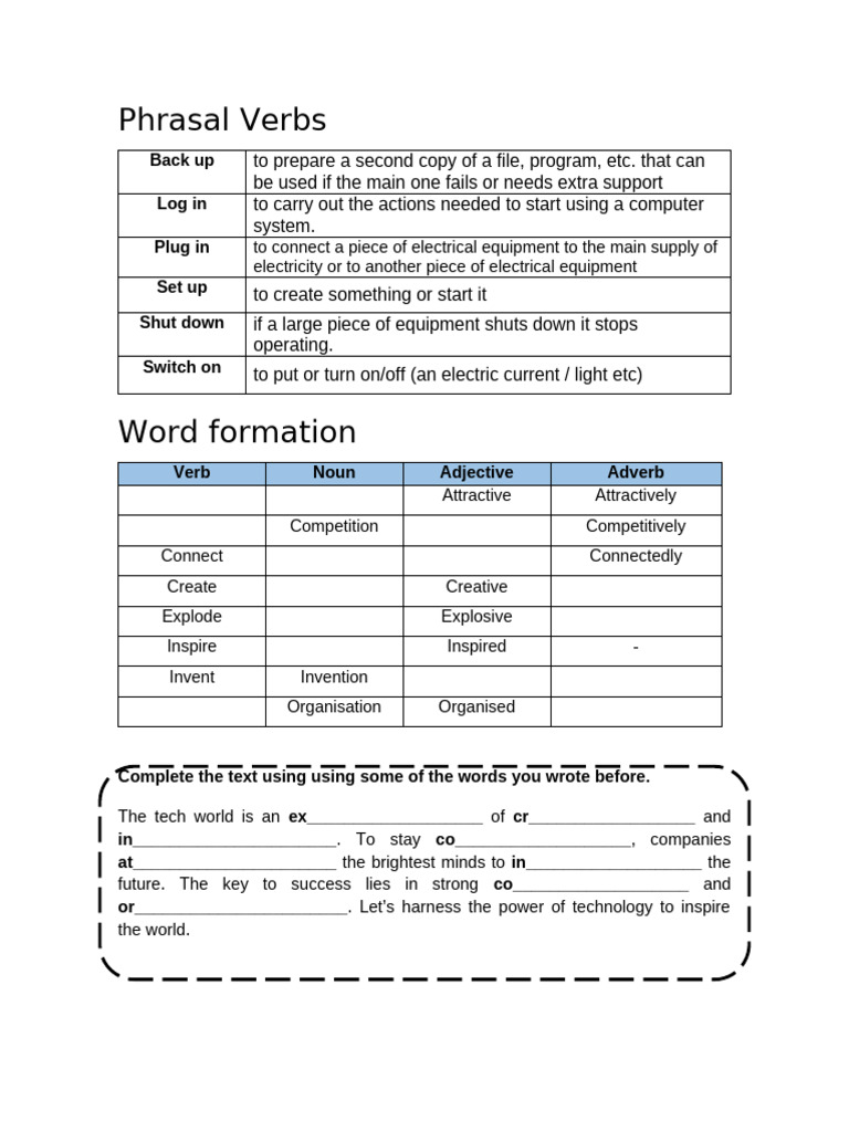 34 Students Phrasal Verbs Unit4 | PDF
