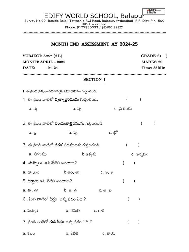 6th GRADE | PDF
