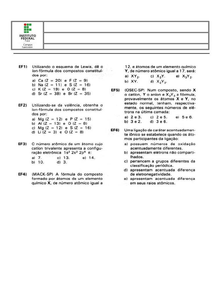 Atividade 6 - Quim Tec - 2024 | PDF