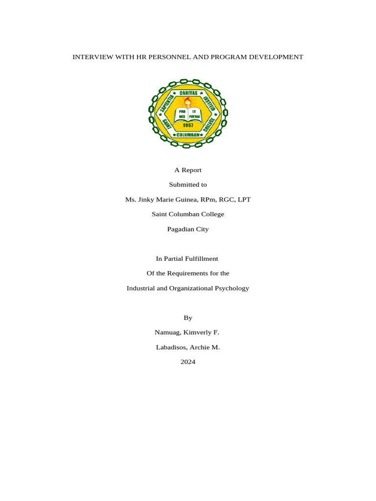 HR-Interview_Project | PDF | Team Building | Employment