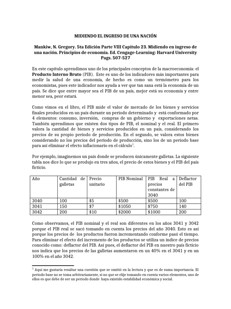PIB | PDF | Producto Interno Bruto | Crecimiento económico