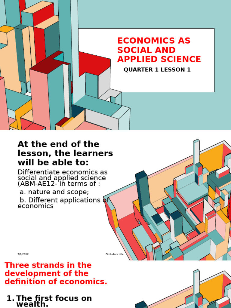 Applied Economics Q1 Lesson 1 | PDF | Economics | Social Sciences