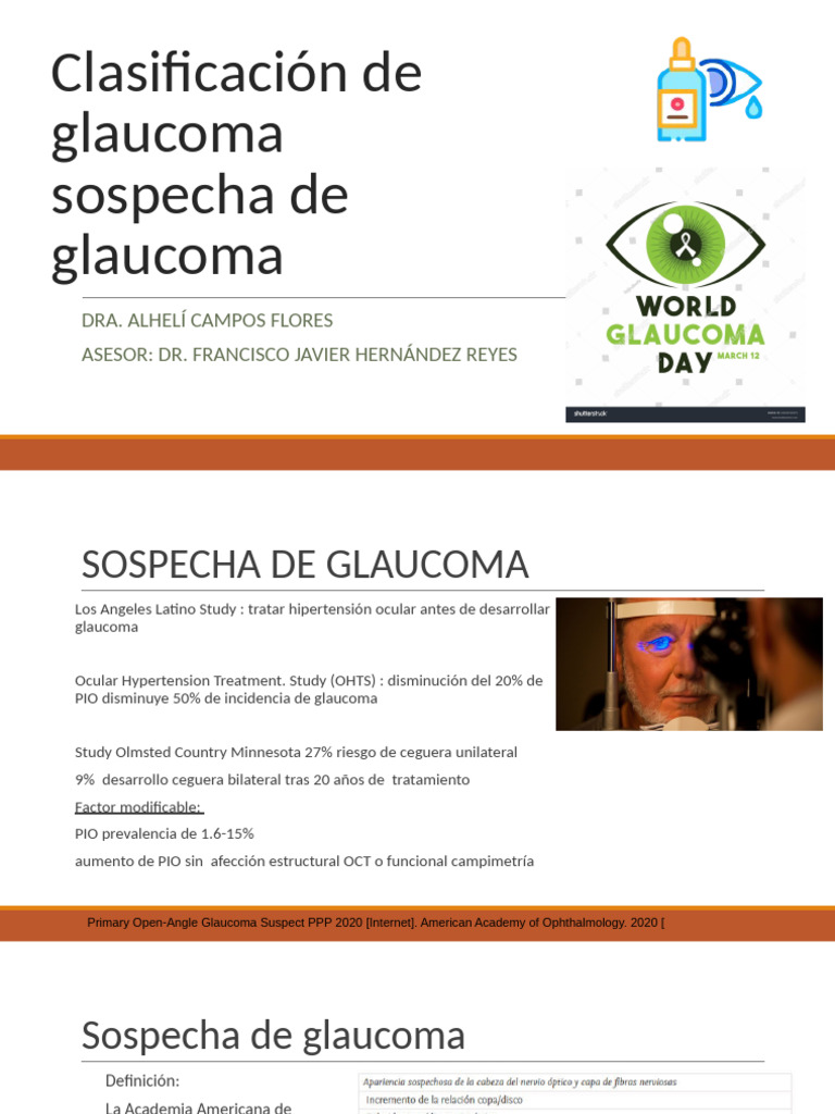 ClasificaciÃ N de Glaucoma | PDF | Glaucoma | Enfermedades y trastornos humanos