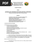 Barangay Citizens Charter 2025 Editable Final | PDF | Government
