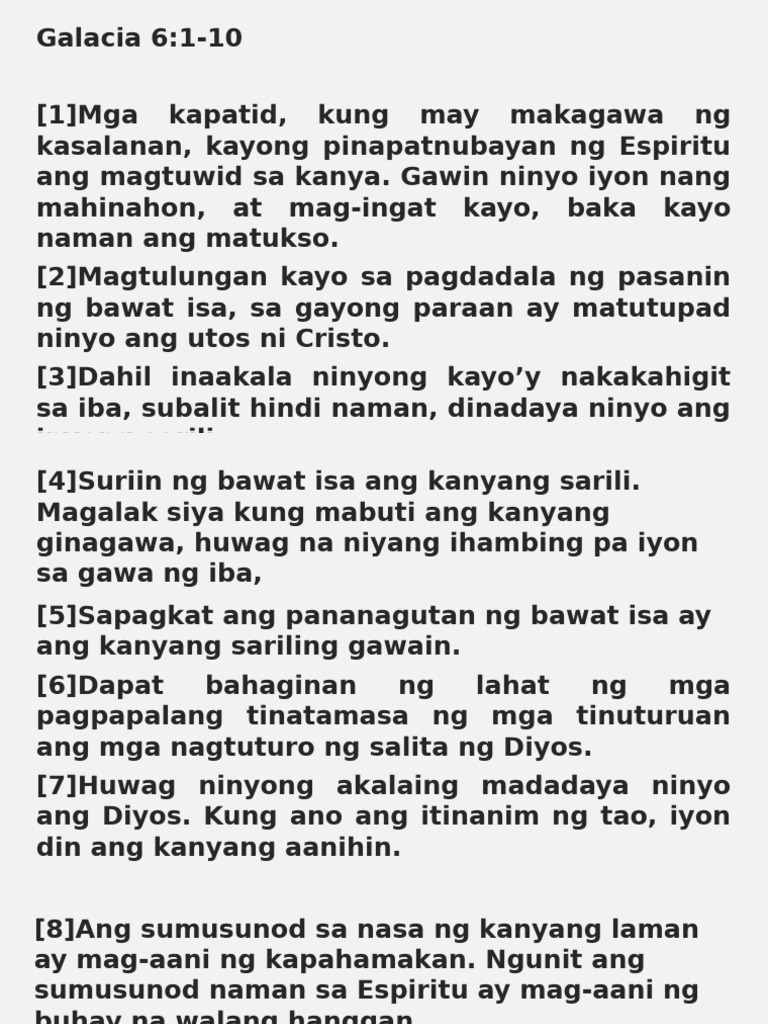 Magtulungan Sa Pasanin | PDF