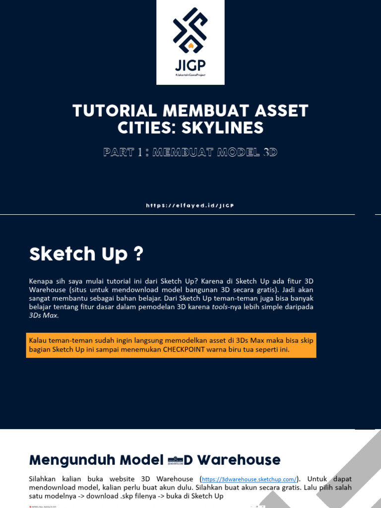 Tutorial Asset Cities Skylines Part 1 Model 3D | PDF