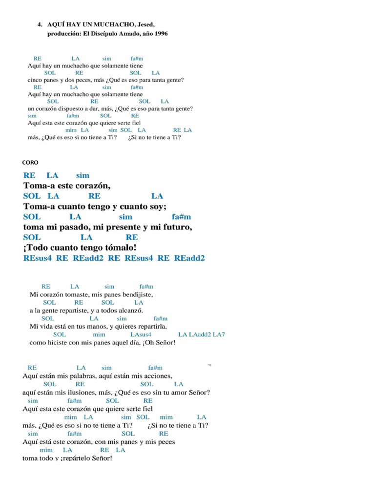 Aqui Hay Un Muchacho | PDF