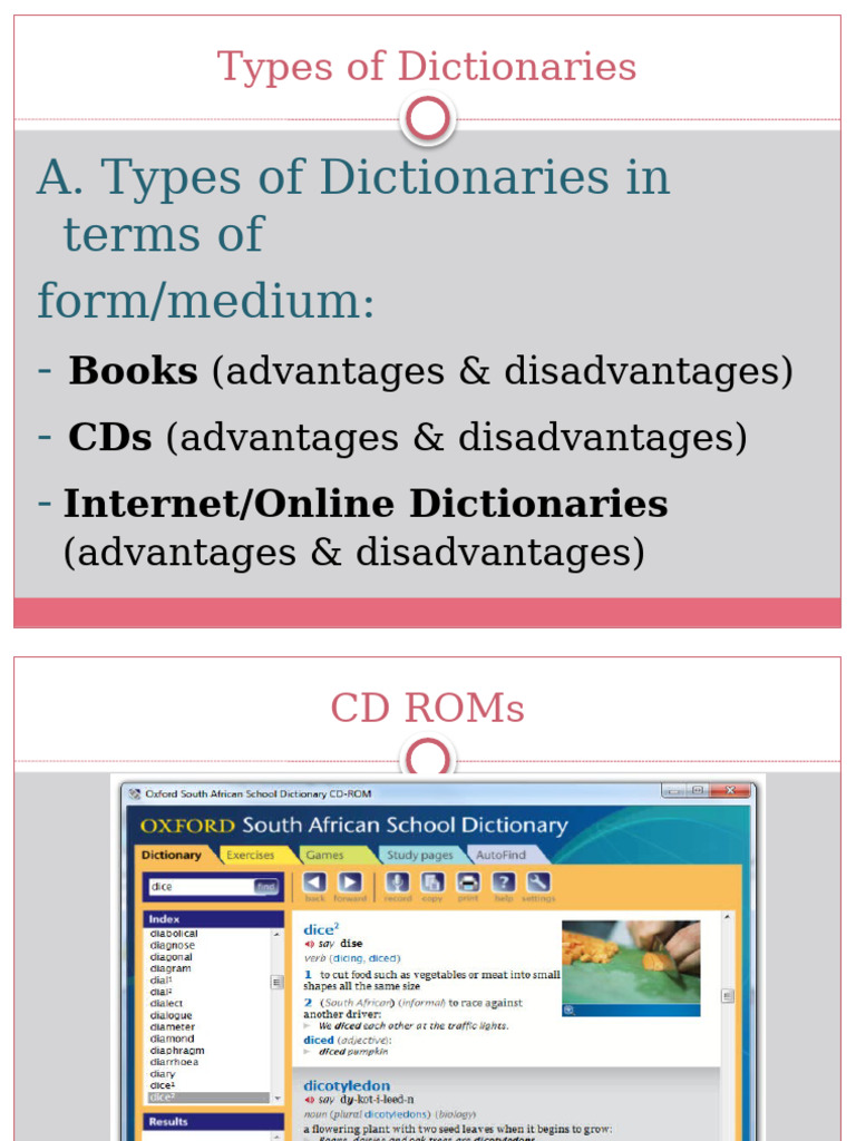 Types of Dictionaries-1 | PDF