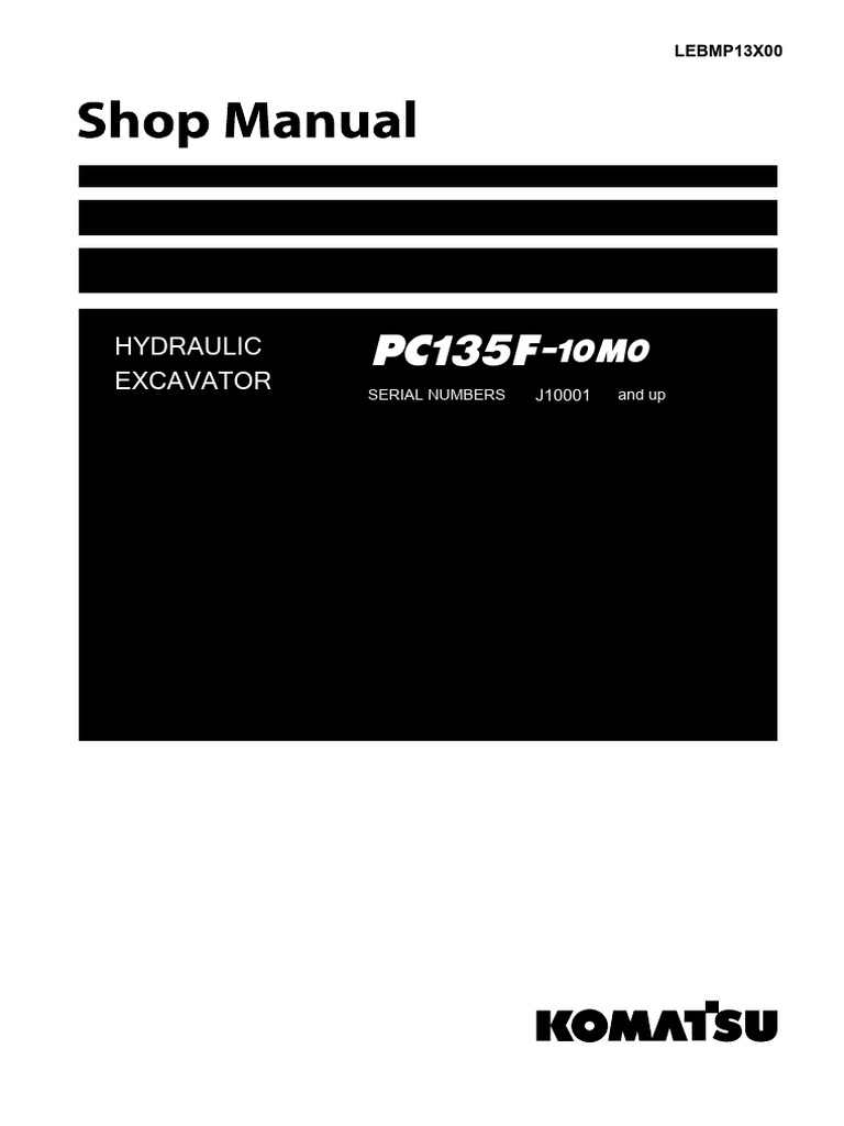 Shop Manual Pc135f-10m0 Lebmp13x00 | PDF | Troubleshooting | Electrical ...