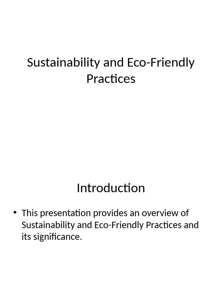Sustainability_and_Eco-Friendly_Practices | PDF