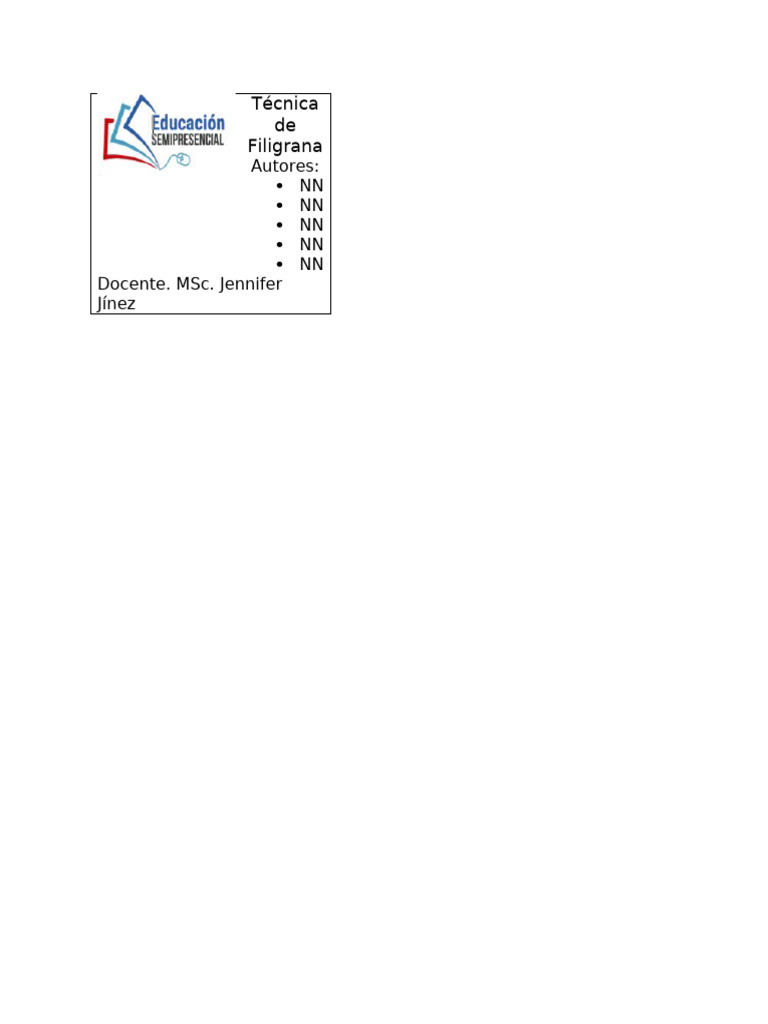 Técnica de Filigrana - Memebrete | PDF