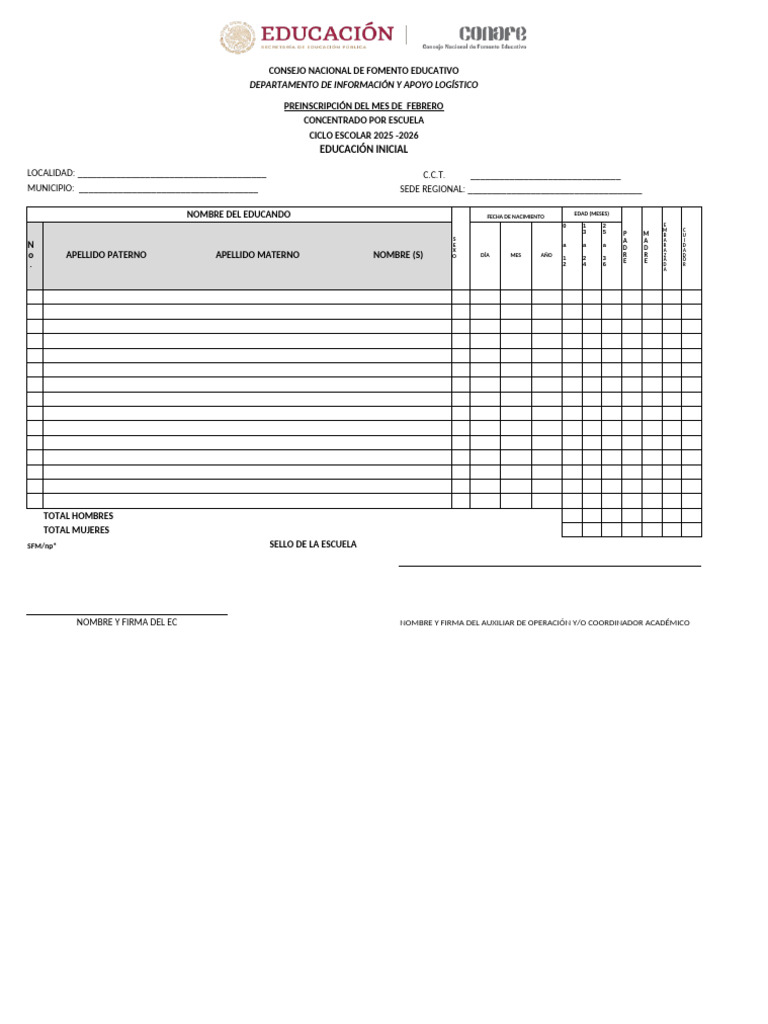 Preinscripción Inicial Preescolar Rayo | PDF | Inteligencia | Etapas educativas