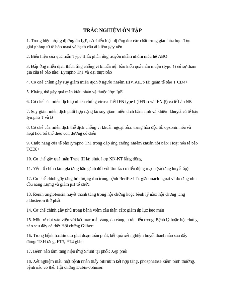 Trắc Nghiệm Giữa Kì SLB-MD Nâng Cao | PDF