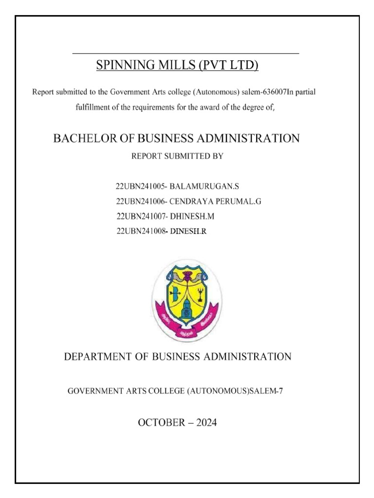 Ginning mill project | PDF | Textiles | Recycling