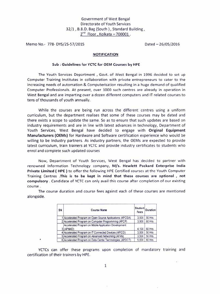 Guidelines For YCTC For OEM | PDF