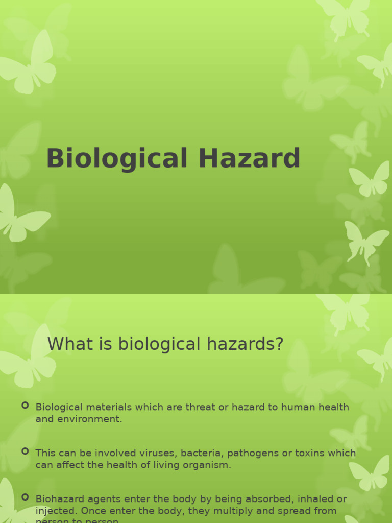Understanding Biological Hazards and Risks | PDF | Pathogen | Infection