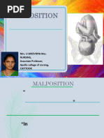 Malpresentation and Malposition | PDF | Pelvis | Anatomical Terms Of Motion