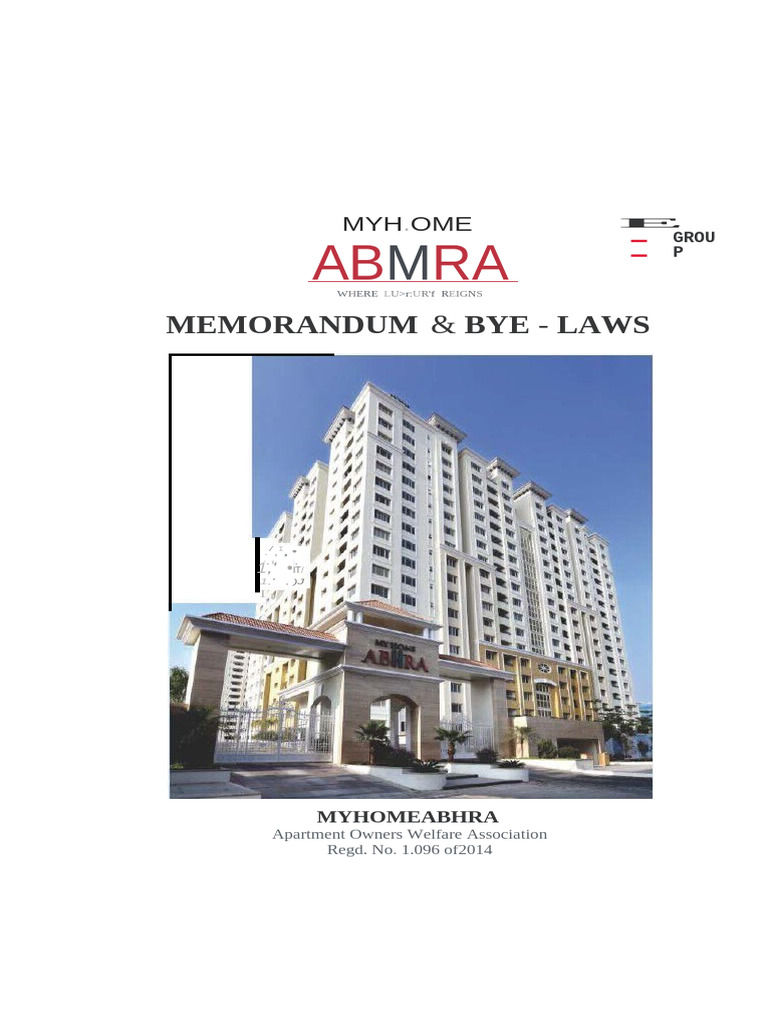 Abhra-By-Laws-Regd_Abhra_word | PDF | Lease