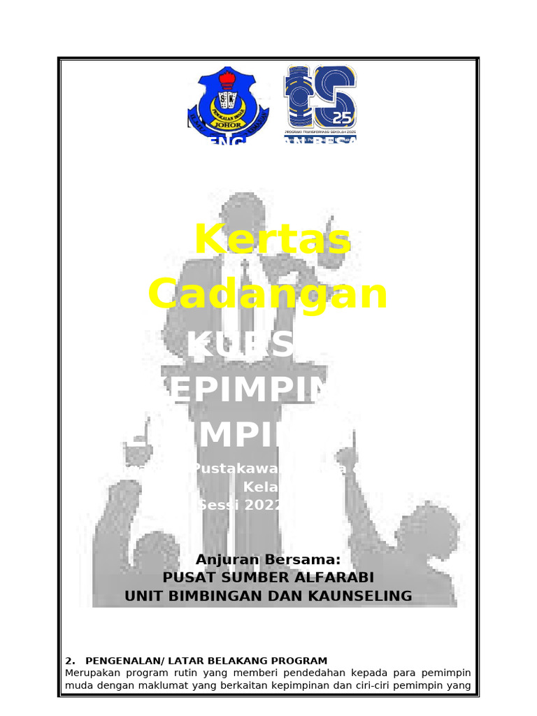Kursus Kepimpinan 2022 2023 | PDF