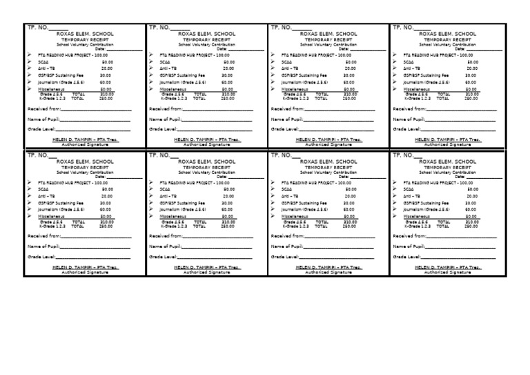 Temporary Receipt | PDF