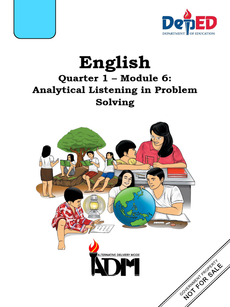 ADM_Eng10_Q1_M6_analyticallisteninginproblemsolving_final-no-key (1) | PDF | Nonverbal ...