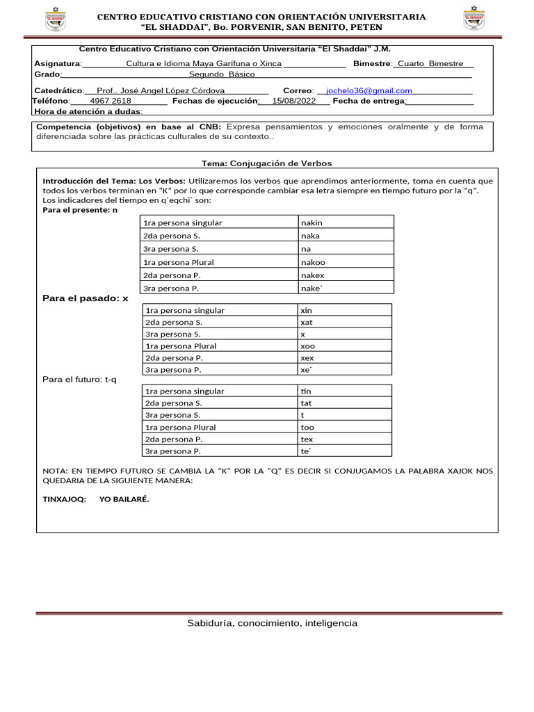 1 Actividad 2do Basico Cultura | PDF | Lingüística