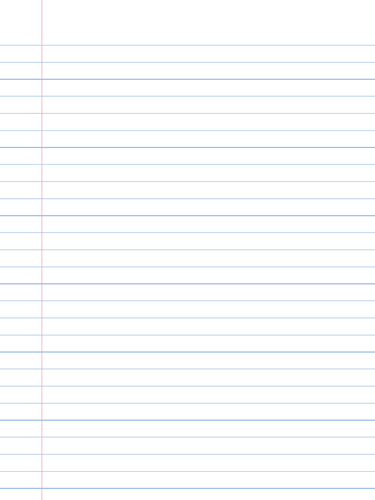 Printable Notebook Paper | PDF