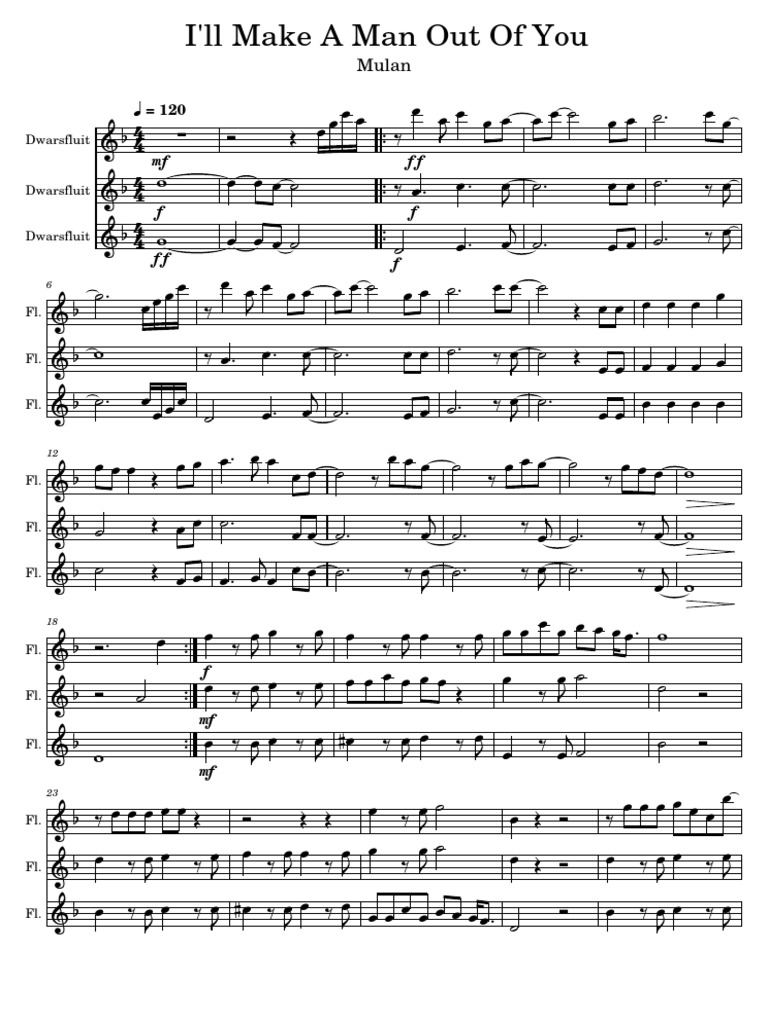 Ill Make A Man Out of You Mulan | PDF