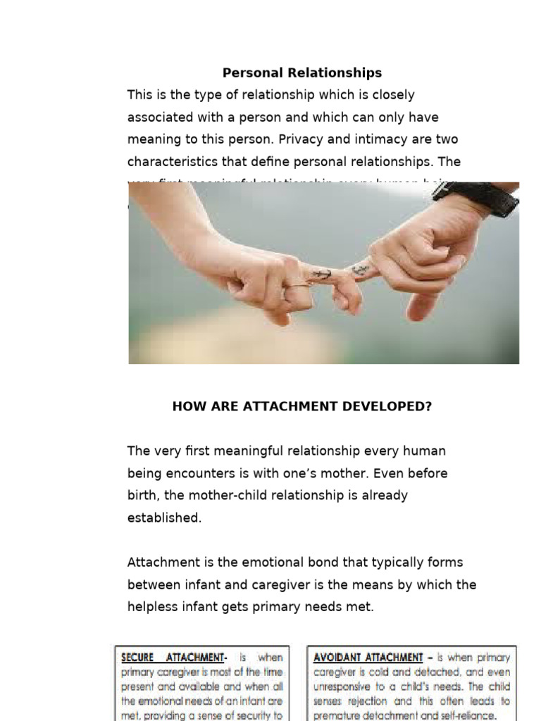 Personal Relationships | PDF