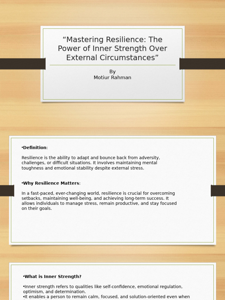 Mastering Resilience | PDF | Psychological Resilience | Emotions