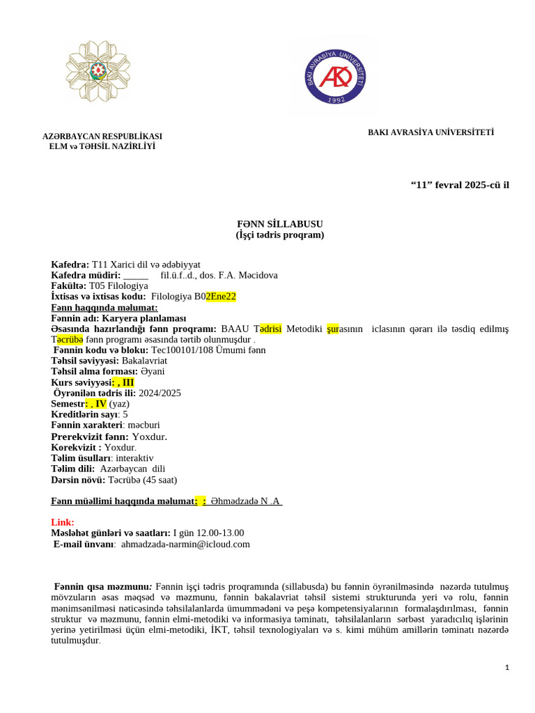 Karyera Planlama 108 | PDF