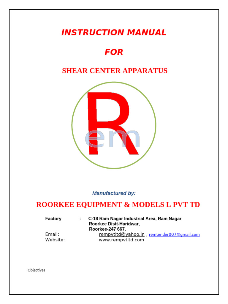 shear center | PDF | Beam (Structure) | Mechanical Engineering