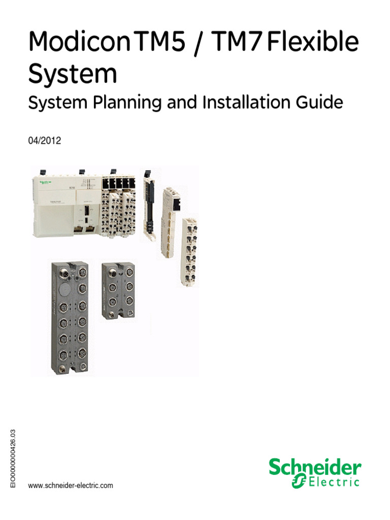 M258 TM5, TM7 Installation Guide 2012ENG | PDF | Programmable Logic Controller | Safety