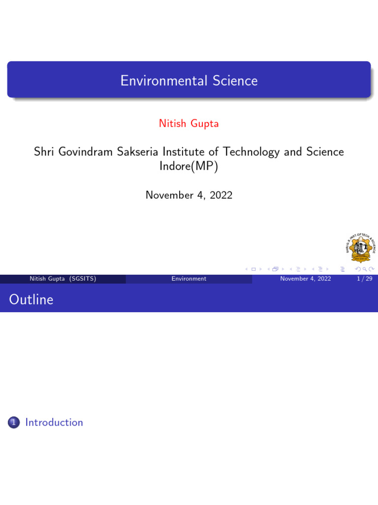 Environmental Science Presentation | PDF | Climate Change | Stratosphere
