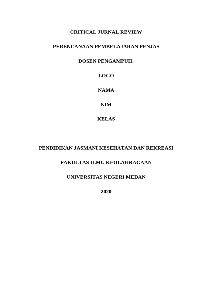 Format Tugas Jurnal | PDF